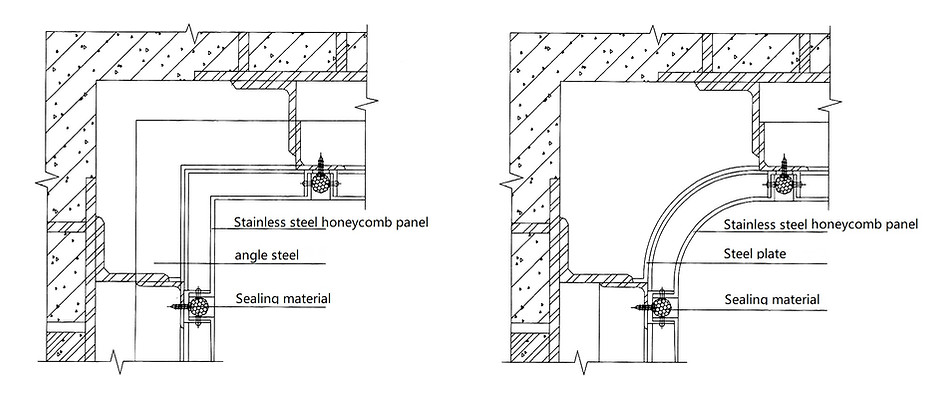 Installation solution |Stainless steel integrated wall panel