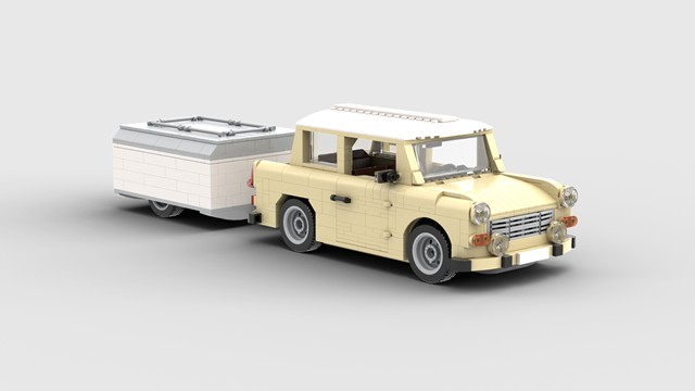 LEGO MOC Trabant 601 Trailer by Brixxbert | Rebrickable - Build with LEGO