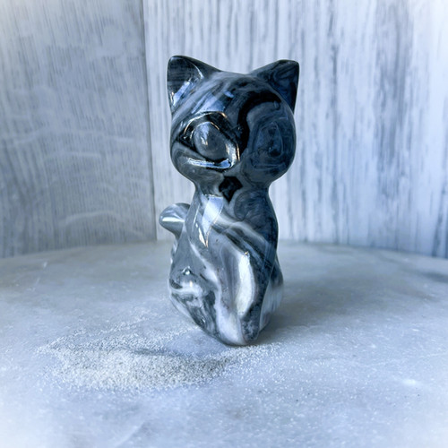 Shell Jasper Lunar Cat | Crystal Mission