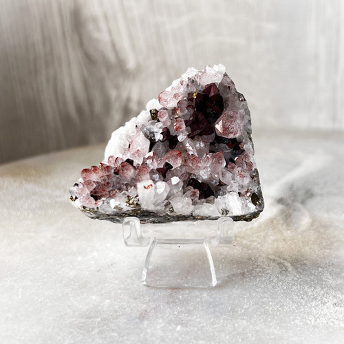 Strawberry Quartz X Pyrite Specimen - Jiangxi, China | Crystal Mission