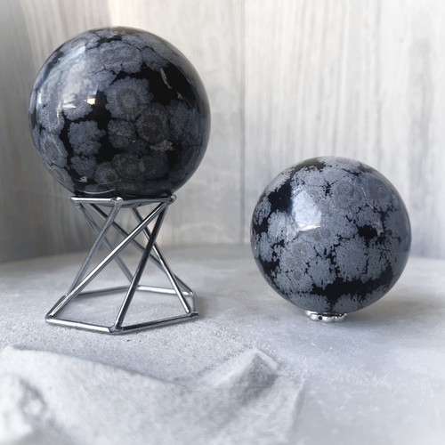 Snowflake Obsidian Sphere | Crystal Mission