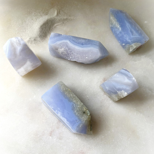 Blue Lace Agate Tower | Crystal Mission