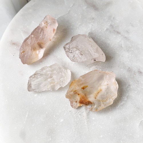 Peach Rose Quartz - Raw | Crystal Mission