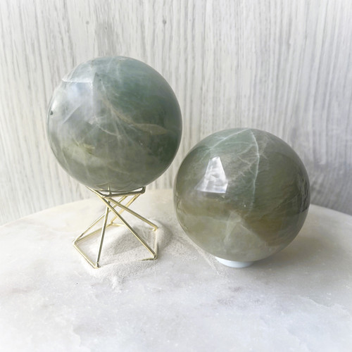 Green Moonstone Sphere | Crystal Mission