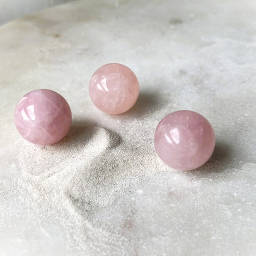 Madagascar Rose Quartz Mini Sphere | Crystal Mission