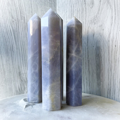 Periwinkle Blue Quartz Tower | Crystal Mission