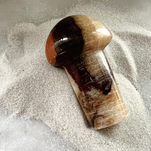 Banded Calcite Mushroom | Crystal Mission