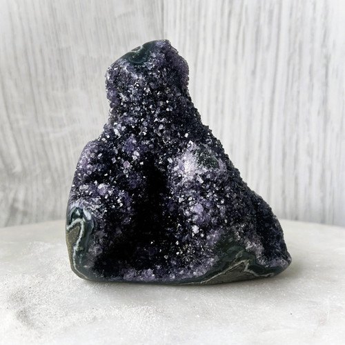 Dark Amethyst Cluster Freeform - Brazil | Crystal Mission