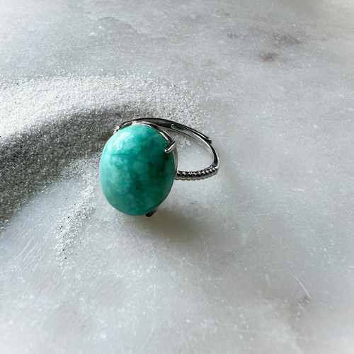Turquoise Adjustable Ring | Crystal Mission