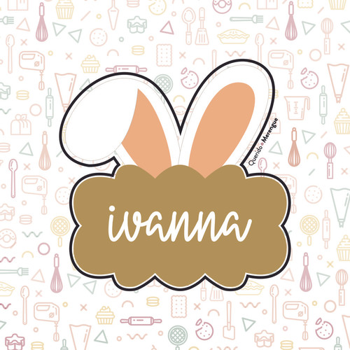 Cortador LETRERO OREJAS CONEJO | Querido Merengue