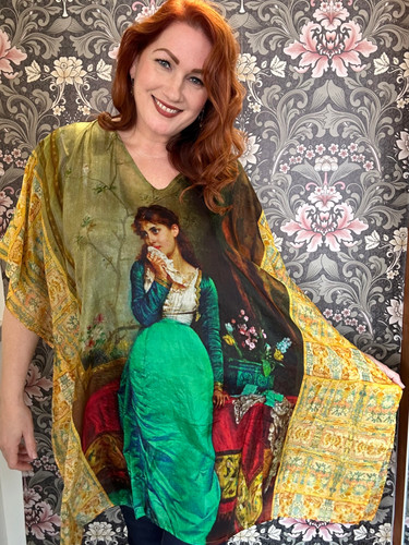 Lost in Reflection silk Caftan | redtrinity