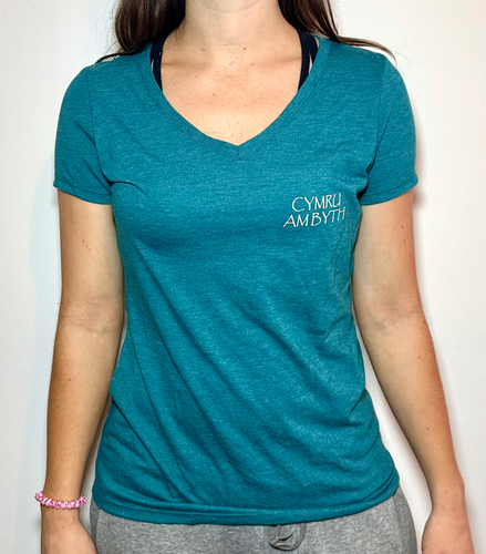 Women's V-neck logo t-shirt | iwcc