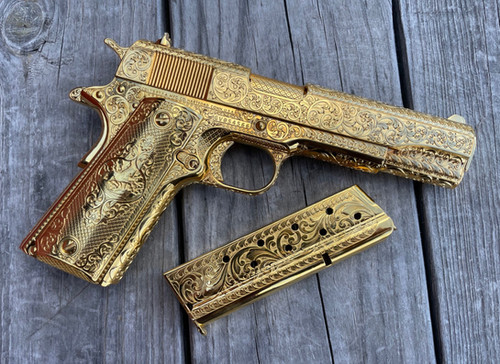 Colt 1911 Full Gold 38 super | My Site