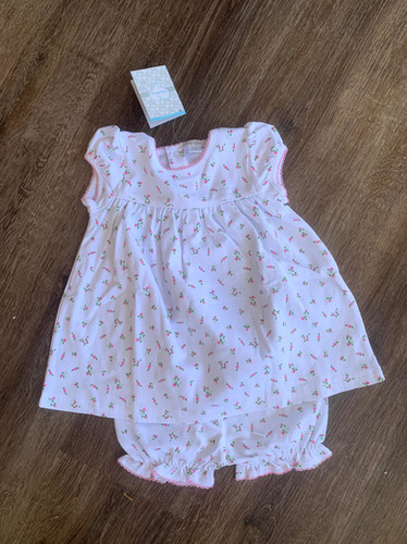 Rosebud dress & bloomer set 0-3,3-6,6-9,9-12,12-18mo | Madison Avenue