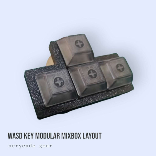 WASD MixBox Layout moudular unit for fighting stick | Acrycade Gear