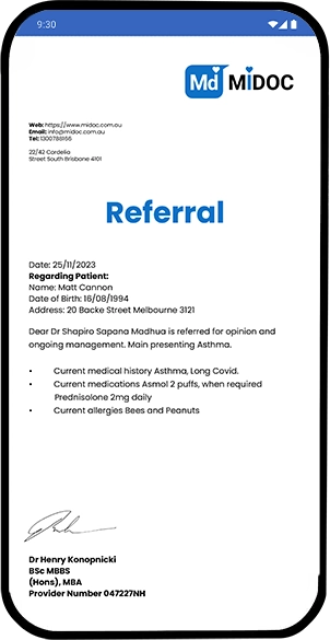 $39 Fast Online Specialist Referral | MIDOC