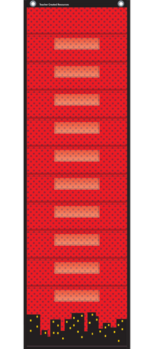 Superhero 10 Pocket File Storage Pocket Chart | Terrific Teaching To