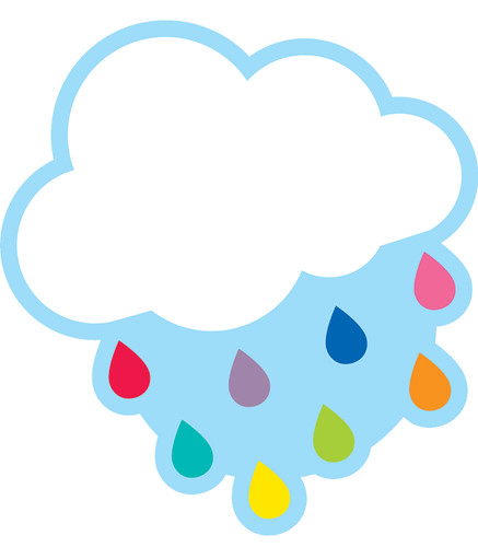 Cloud with Raindrops Cut-Outs | Terrific Teaching To