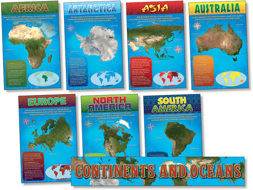 Continents and Oceans Bulletin Board | Terrific Teaching To