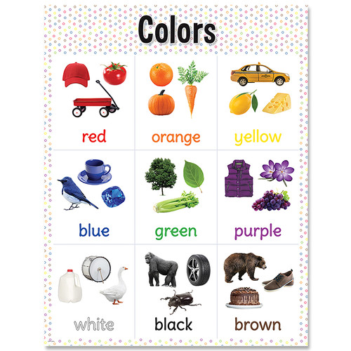 Colors Chart Terrific Teaching To