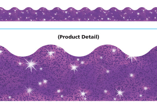 Purple Sparkle Border | Terrific Teaching To