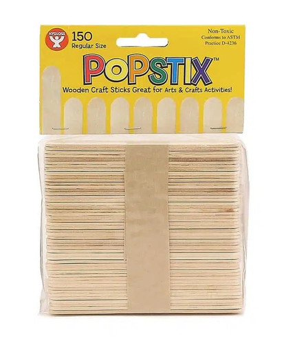 Natural Craft Wood Popstix - 4.5 Inch, 150 ct. | Terrific Teaching To