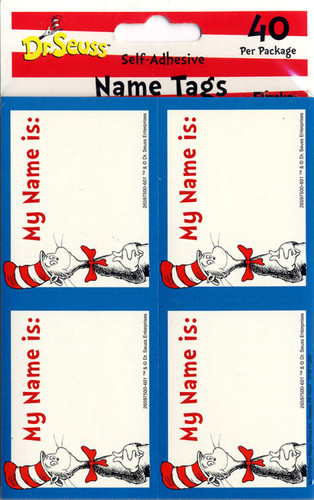 Cat in the Hat™ Name Tags | Terrific Teaching To