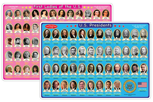 Presidents & US First Ladies Double-Sided Learning Mat | Terrific ...