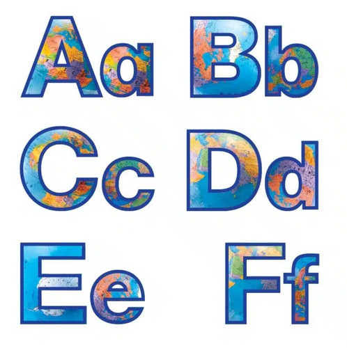 Globes Bulletin Board Letters | Terrific Teaching To