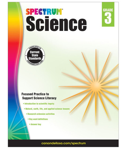 Spectrum Science Workbook Gr 3 | Terrific Teaching To