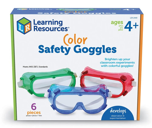 Color Safety Goggles, Set of 6 | Terrific Teaching To