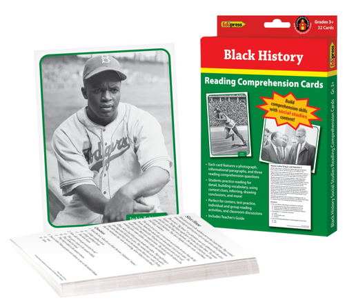 Reading Comprehension Social Studies Cards: Black History | Terrific ...