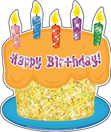 Happy Birthday Sparkle Cake Cut-Outs | Terrific Teaching To