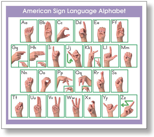 Adhesive Desk Prompt – American Sign Language | mysite