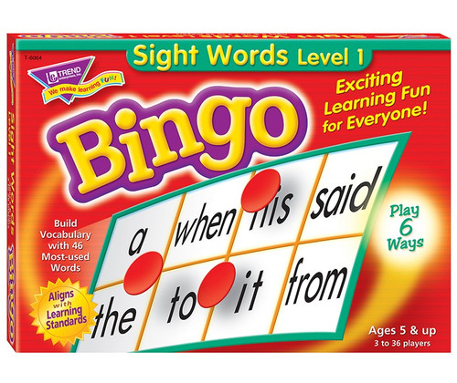 Sight Words Level 1 Bingo Game | Terrific Teaching To