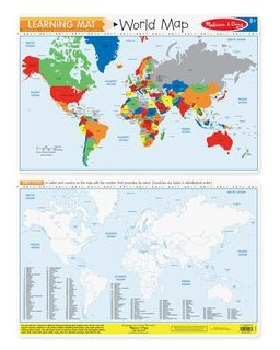 LEARNING MAT WORLD MAP | mysite