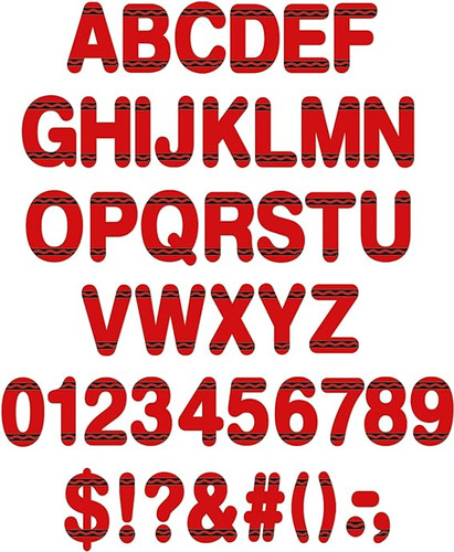 Crayola Red Deco Letters | Terrific Teaching To