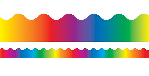 Rainbow Scalloped Borders | Terrific Teaching To