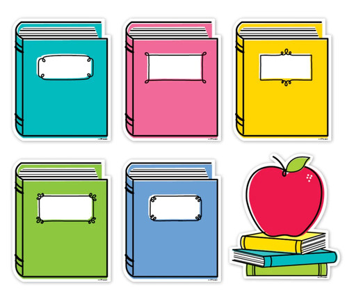 Core Decor Doodle Books 6" Designer Cut-Outs | Terrific Teaching To