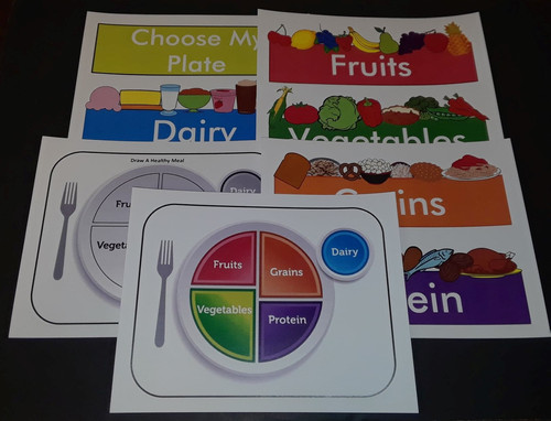 The New Food Plate Flashcards | Terrific Teaching To