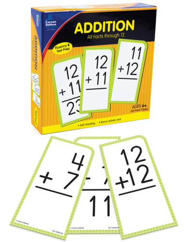 Addition All Facts through 12 Flash Cards | Terrific Teaching To