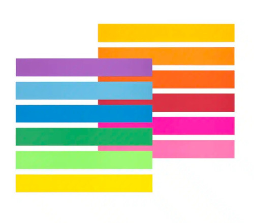 Bright Cardstock Sentence Strips - 3" x 23" - 10 Colors - 50 Pcs ...
