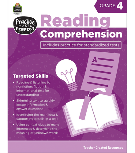 Practice Makes Perfect: Reading Comprehension Grade 4 | Terrific ...