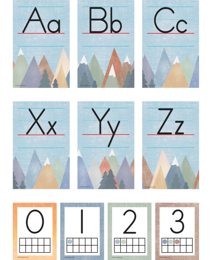 Moving Mountains Alphabet Bulletin Board | Terrific Teaching To