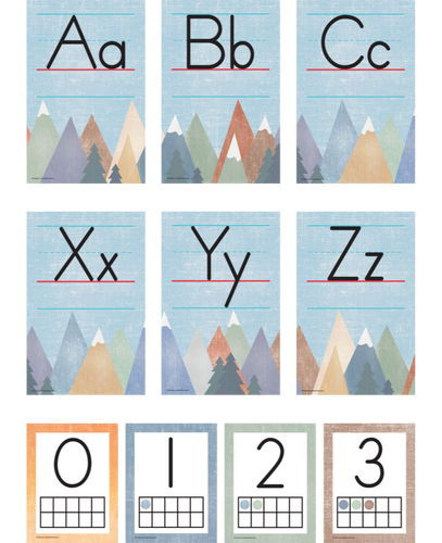 Moving Mountains Alphabet Bulletin Board | Terrific Teaching To