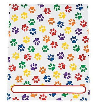 Cardboard Paw Print Pocket Folders | Terrific Teaching To