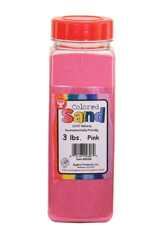 Colored Sand - Pink, 3 lb. Container | Terrific Teaching To