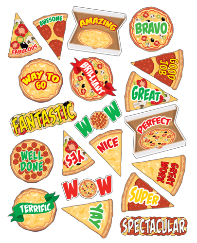 Pizza Stickers | Terrific Teaching To