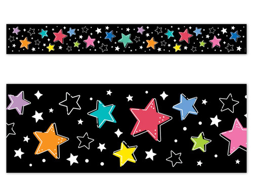 Star Bright Colorful Stars Border | Terrific Teaching To