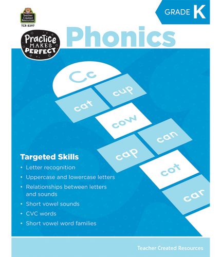 Practice Makes Perfect: Phonics Grade K | Terrific Teaching To